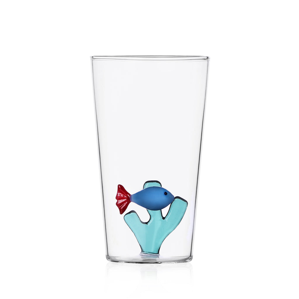 Red & Blue Fish Highball Glass – Stone and Mason